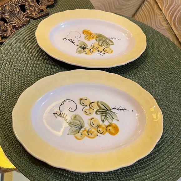 Vintage | Dining | Vintage Corona Ironstone Ware Japan Yellow Grapes ...